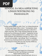 Lesson 6 Mga Uri NG Pagsasalin PDF | PDF