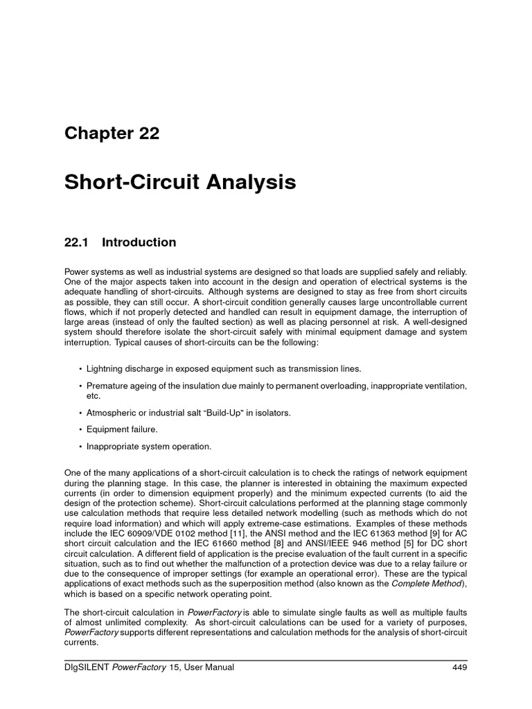 Short Circuit Manual Power Fatory | PDF | Electrical Impedance ...