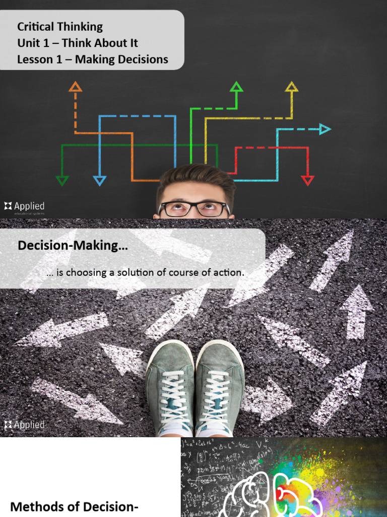 Aes Critical Thinking Decision Making Resources | PDF | Critical ...