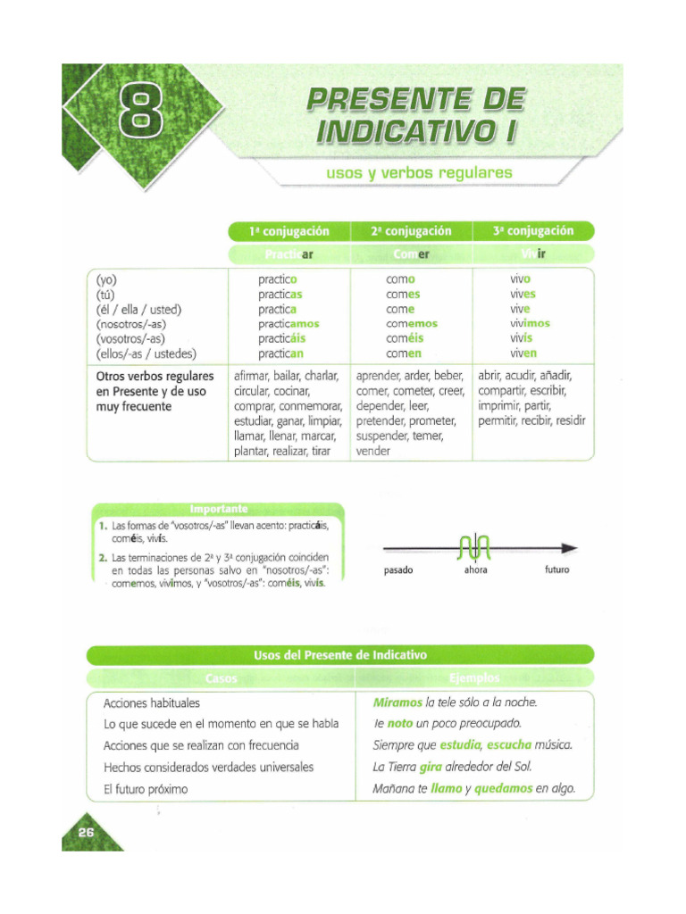 Presente de Indicativo - Verbos Regulares | PDF