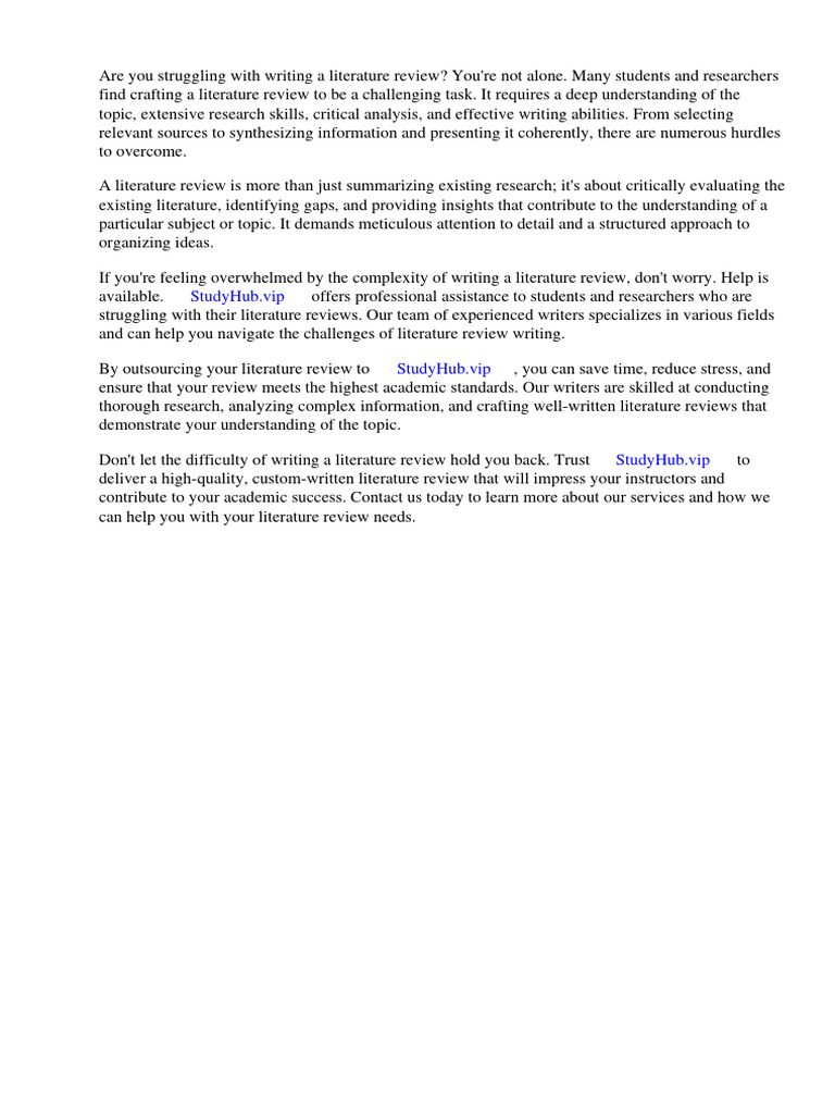 Literature Review Ridley | Download Free PDF | Science | Methodology