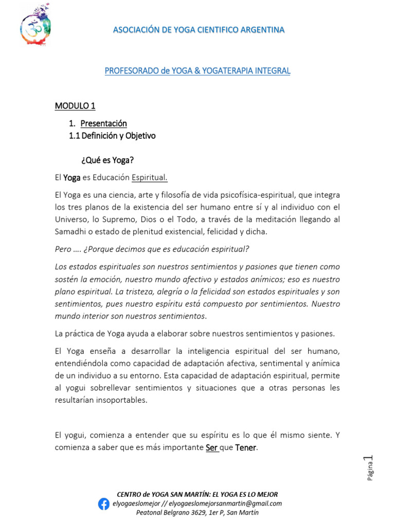 Yogaterapia: Beneficios y Diferencias | PDF | Neumonía