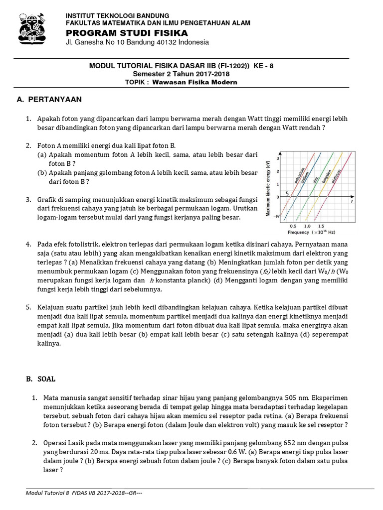 SOAL Modul Tutorial 8 Fidas IIB - 2017-2018 | PDF