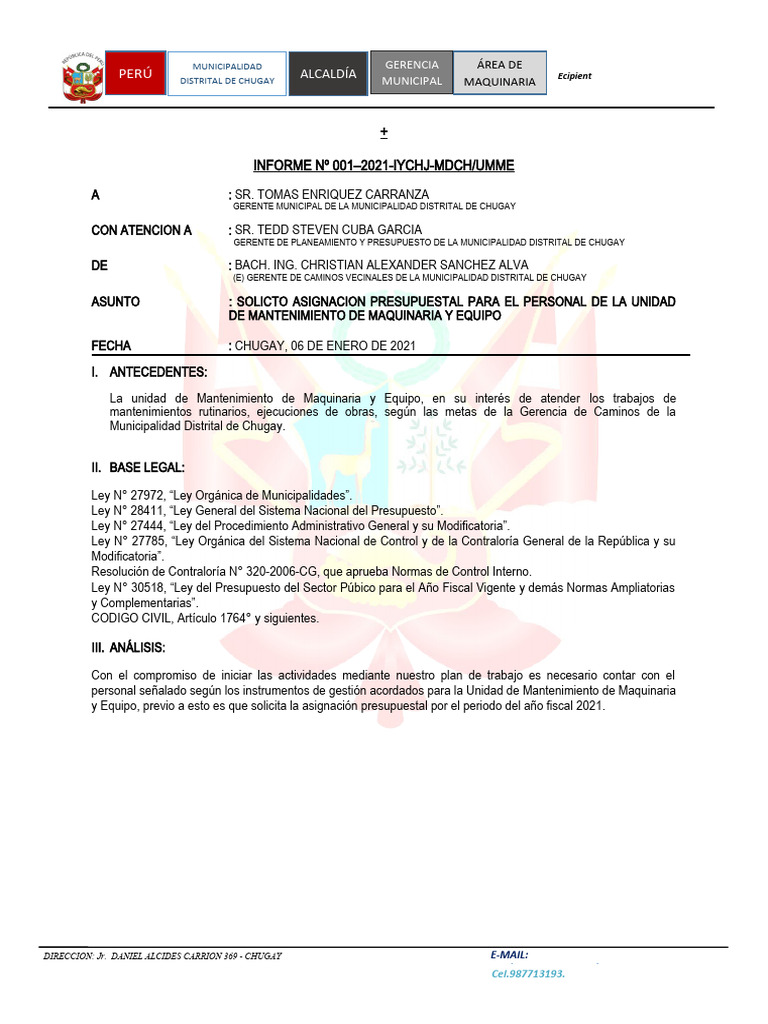 Informes 2021 | PDF | Gobierno local | Presupuesto