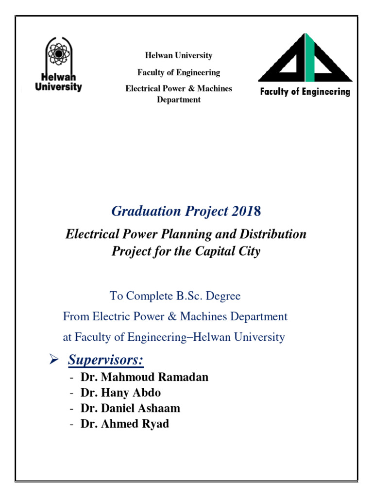 Electrical Power Planning and Distribution Project For The Capital City ...