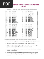 SALT Transcription Conventions Overview | PDF | Grammatical Conjugation ...
