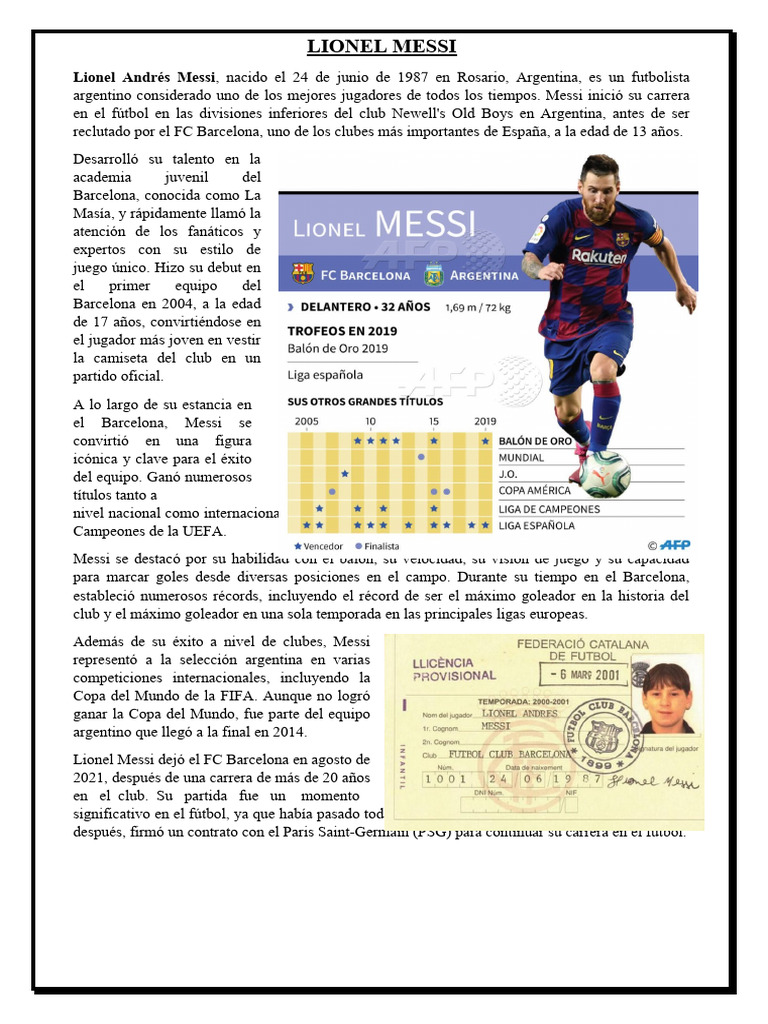 LIONEL MESSI | PDF