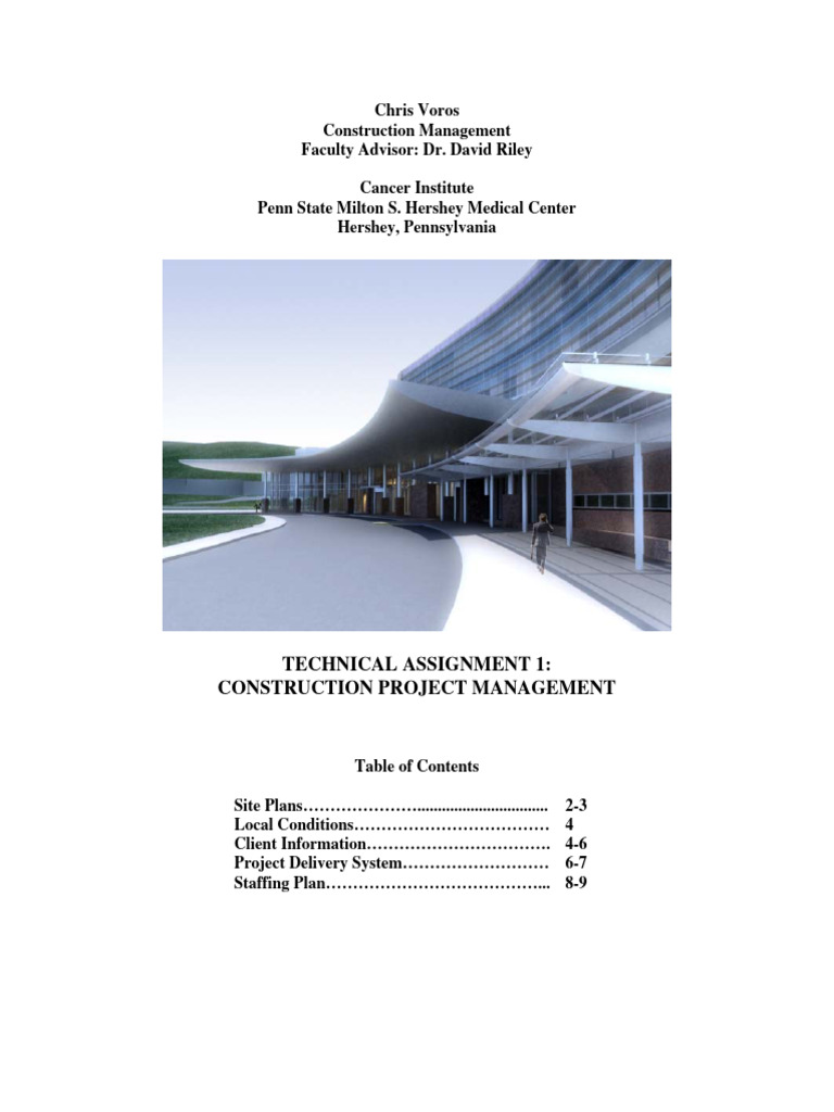 Tech Assignment 1 | PDF | Construction Management | Hospital