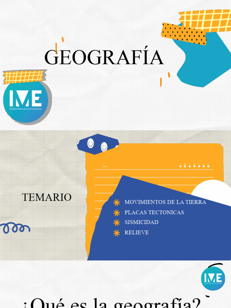 Geografia Presentacion | PDF | Temblores | Placas tectónicas