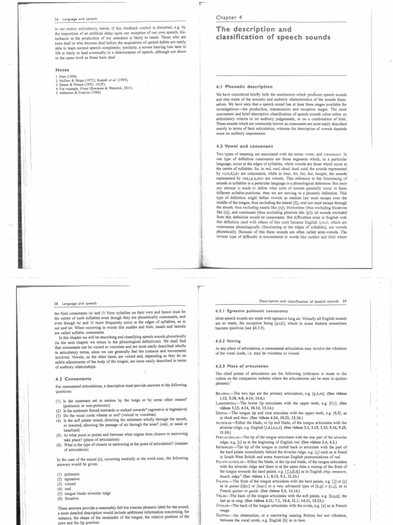 Cruttenden, Alan - Consonants Pp.27-31 | PDF