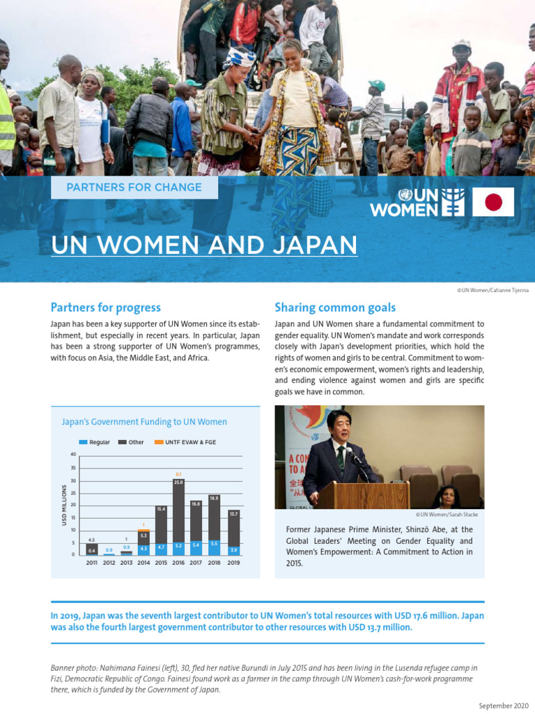 Japan's Support for UN Women Initiatives | PDF | Violence ...