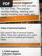 Personal Hygiene Checklist | PDF | Hygiene | Toothbrush