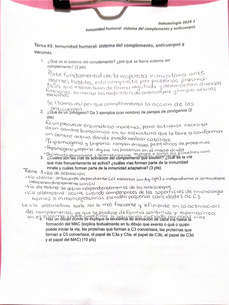 Tarea Inmuno 3 | PDF