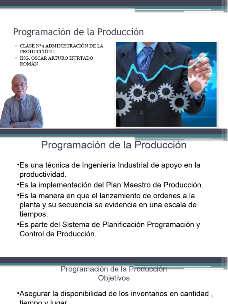 Programación Eficiente de Producción | PDF | Producción y fabricación ...