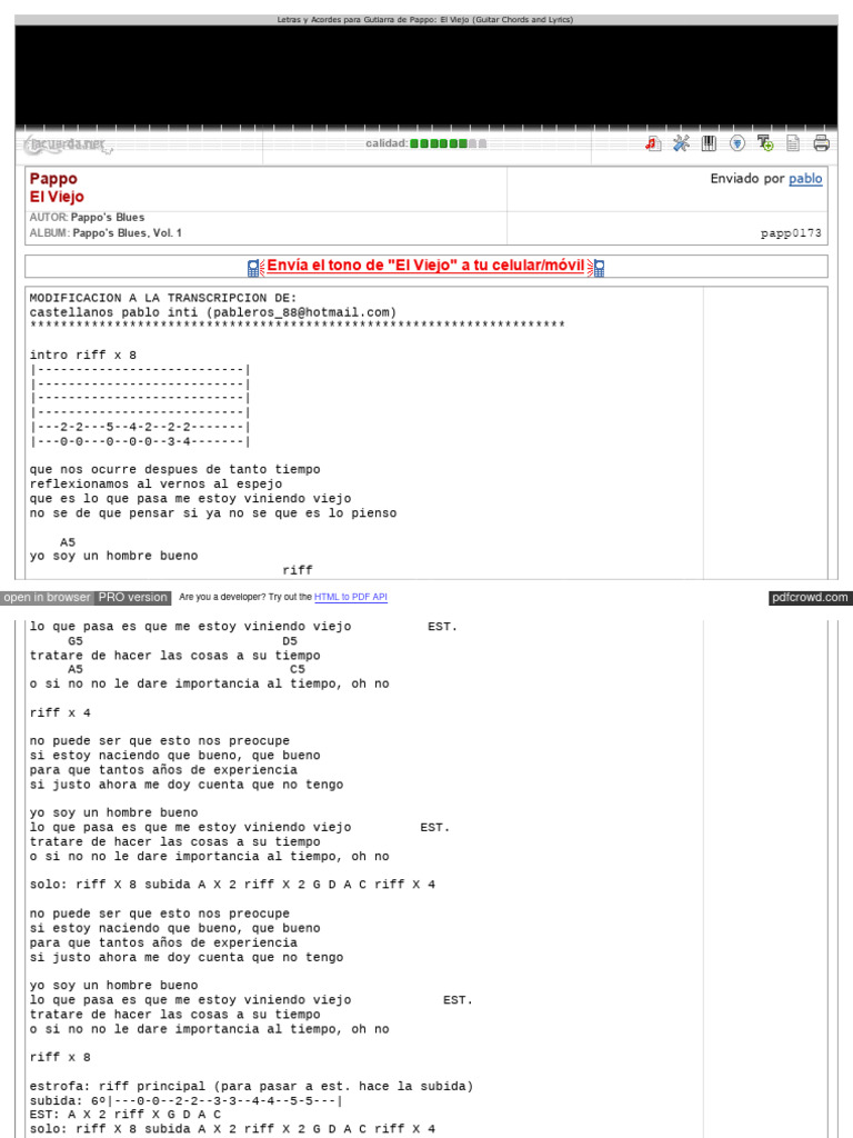 El Viejo Acordes | PDF