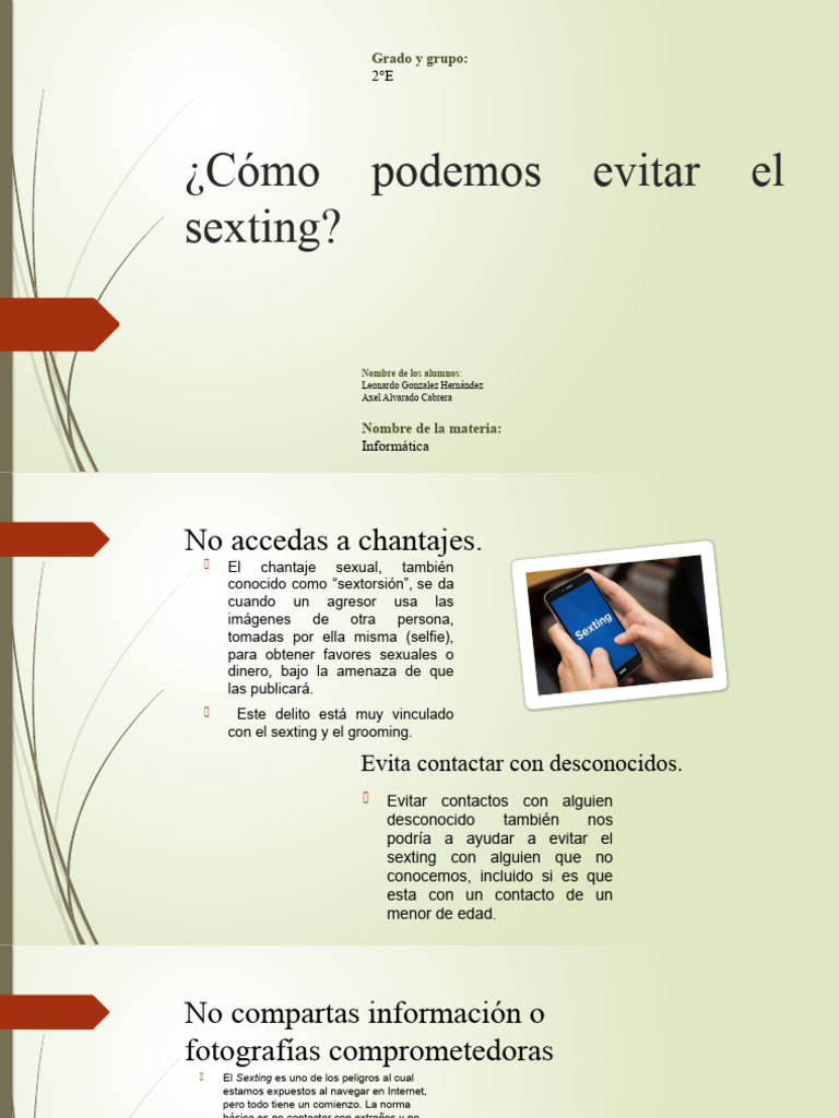 Cómo Podemos Evitar El Sexting | PDF | Ciencias sociales