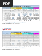 7B Class Timetable 2023-2024 | PDF