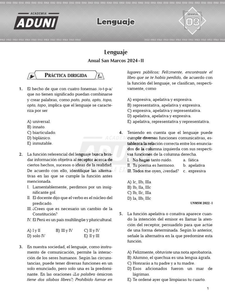 Le ASM Dir Sem03 | PDF | Lingüística | Comunicación humana
