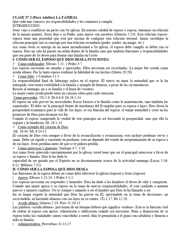 Responsabilidades en la Familia Cristiana | PDF | Comunicación | Matrimonio
