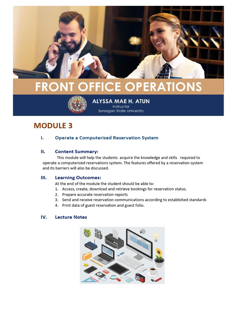 Foo Module 3 Pdf Hotel Point Of Sale 