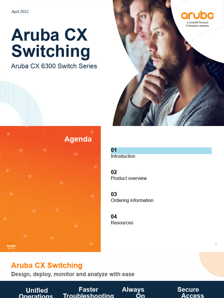Aruba CX 6300 Switch Series Overview | PDF | Network Switch | Computer ...