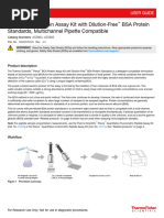 Pierce BCA Protein Assay Kit: User Guide | PDF | Physical Sciences ...