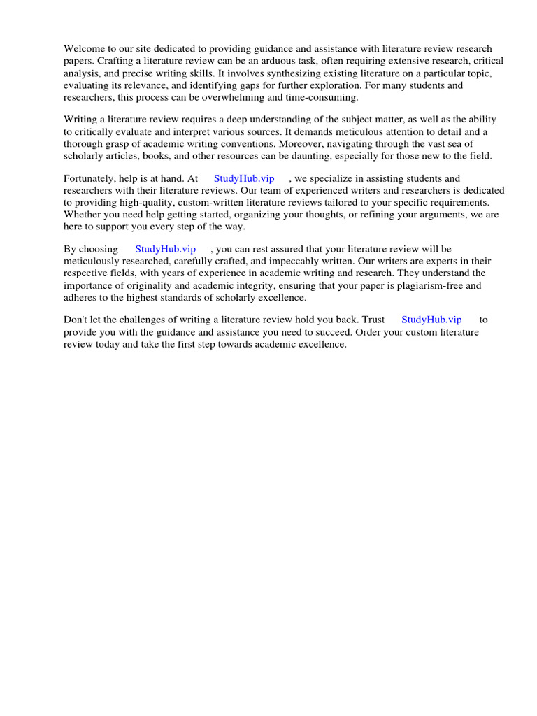 Literature Review Research Paper Examples | PDF | Literature Review ...