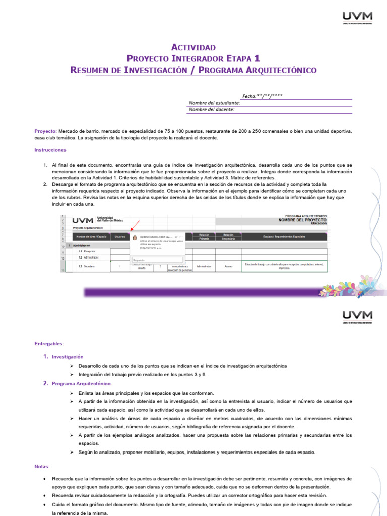 U1 - Actividad 4 - Proyecto Integrador Etapa 1 | PDF