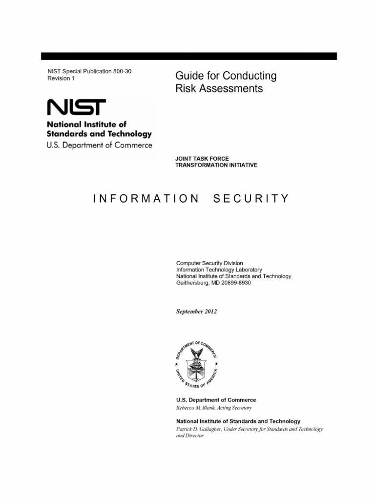 Nist 800-30 | PDF