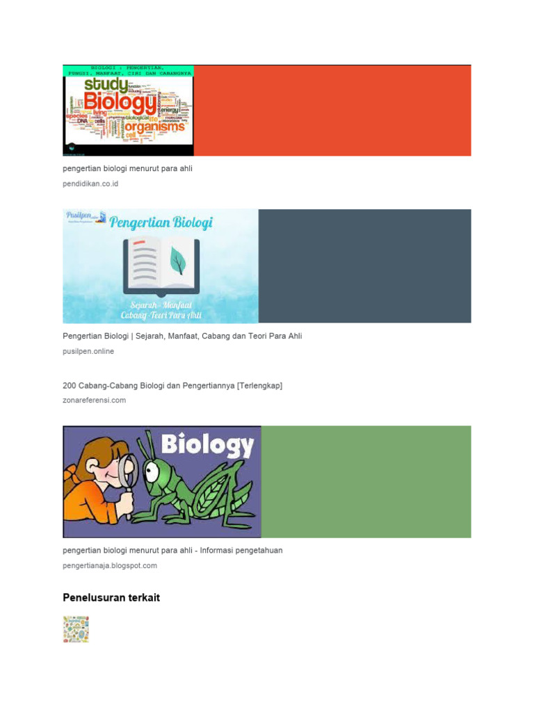 Materi Biologi Dasar | PDF