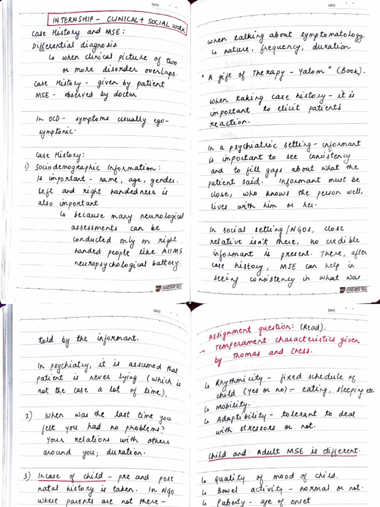 Internship Notes | PDF