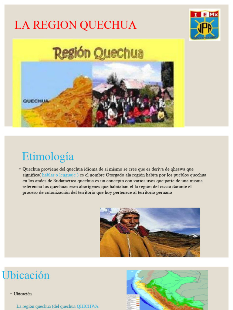 Quechua A | PDF | Andes | Perú