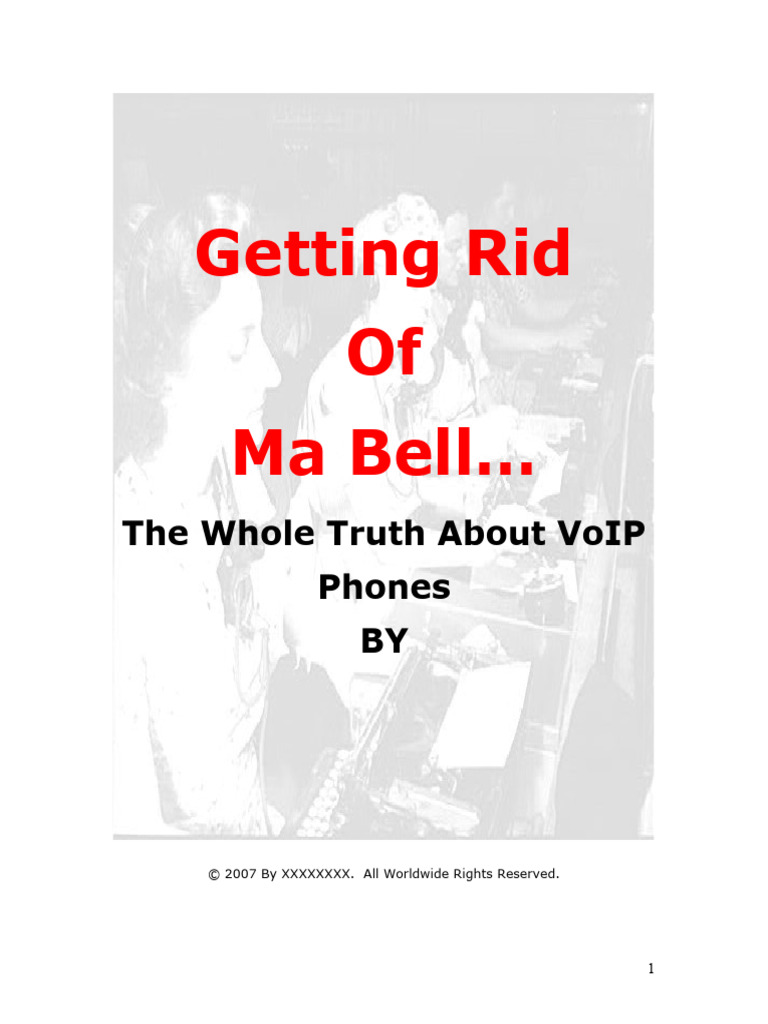 Getting Rid of Ma Bell | PDF | 9 1 1 | Internet