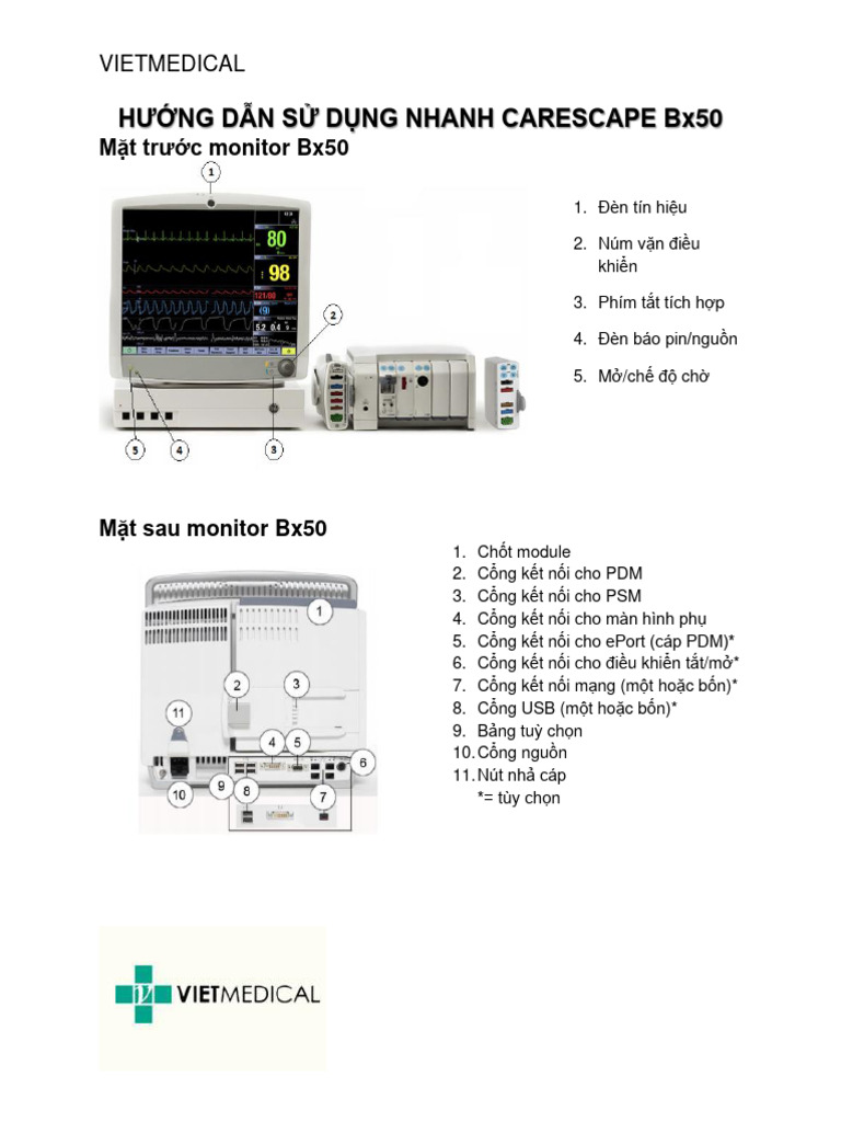 HDSD Nhanh Monitor Bx50 | PDF