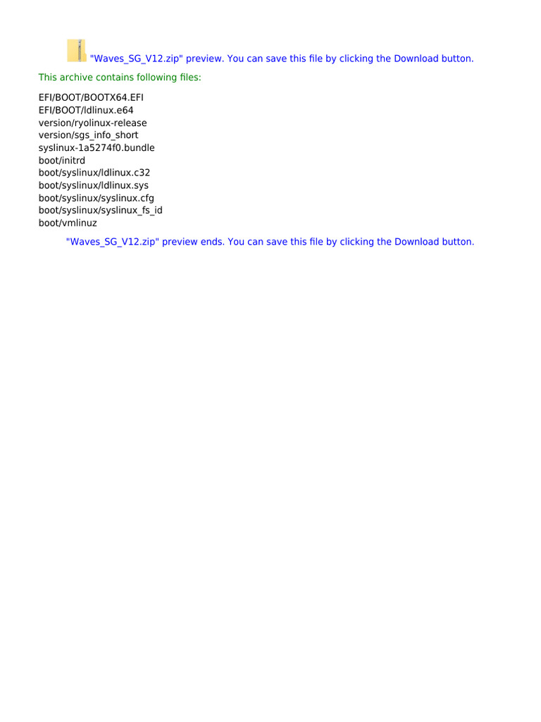 Waves SG V12 Syslinux Files Download | PDF