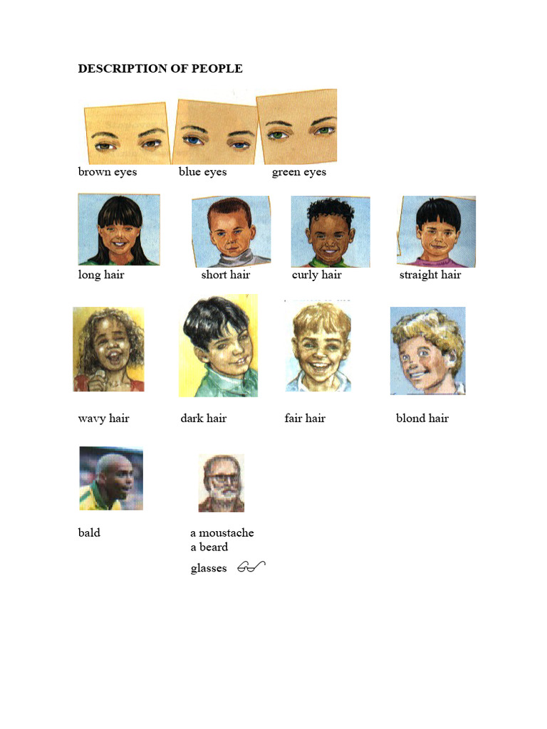 Describing People: Traits and Features | PDF | Fashion | Human Head And ...