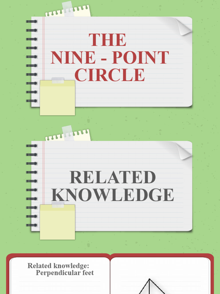 in Nine Point Circle | PDF | Triangle | Trigonometry