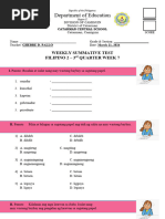 Grade 2 Quarter 3 Week 1 Worksheets | PDF