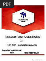 Bio 101 2019 With Answers | PDF | Cell (Biology) | Nature