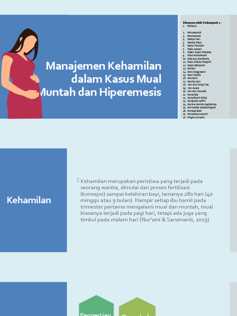 Manajemen Kehamilan Dalam Kasus Mual Muntah Dan Hiperemesis | PDF