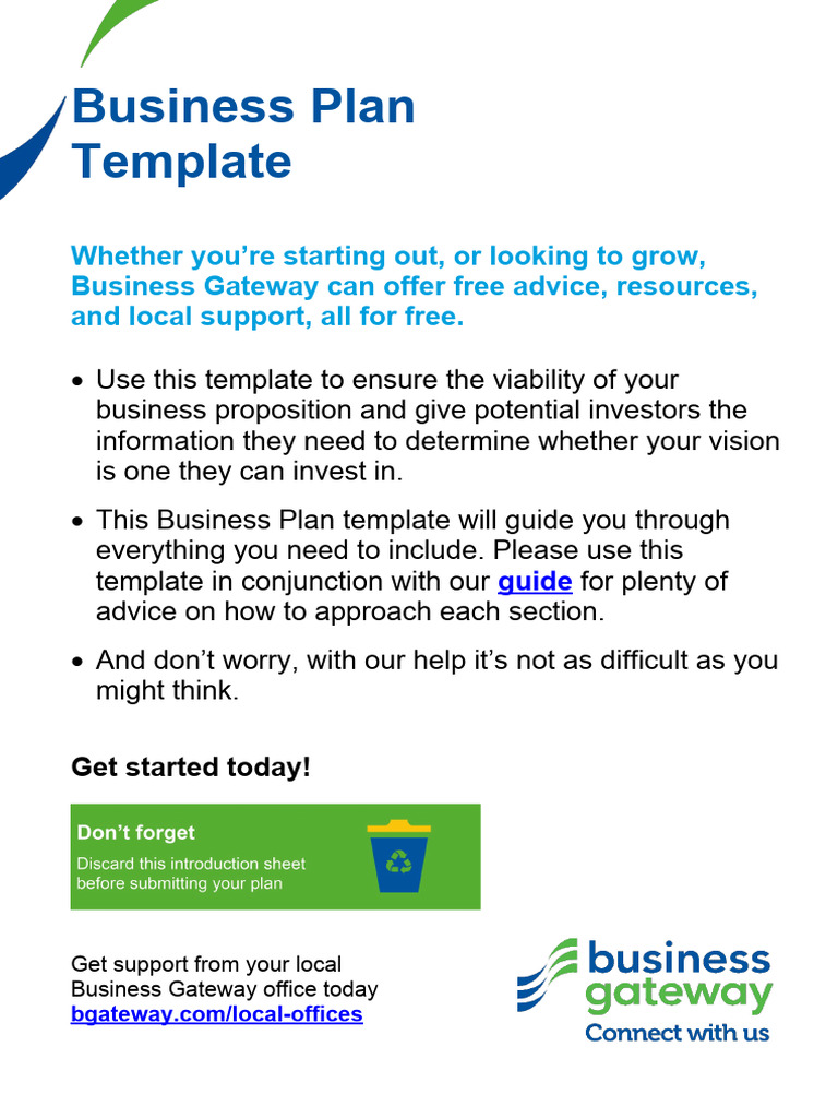 Business Plan Template 2023 | PDF | Business | Expense