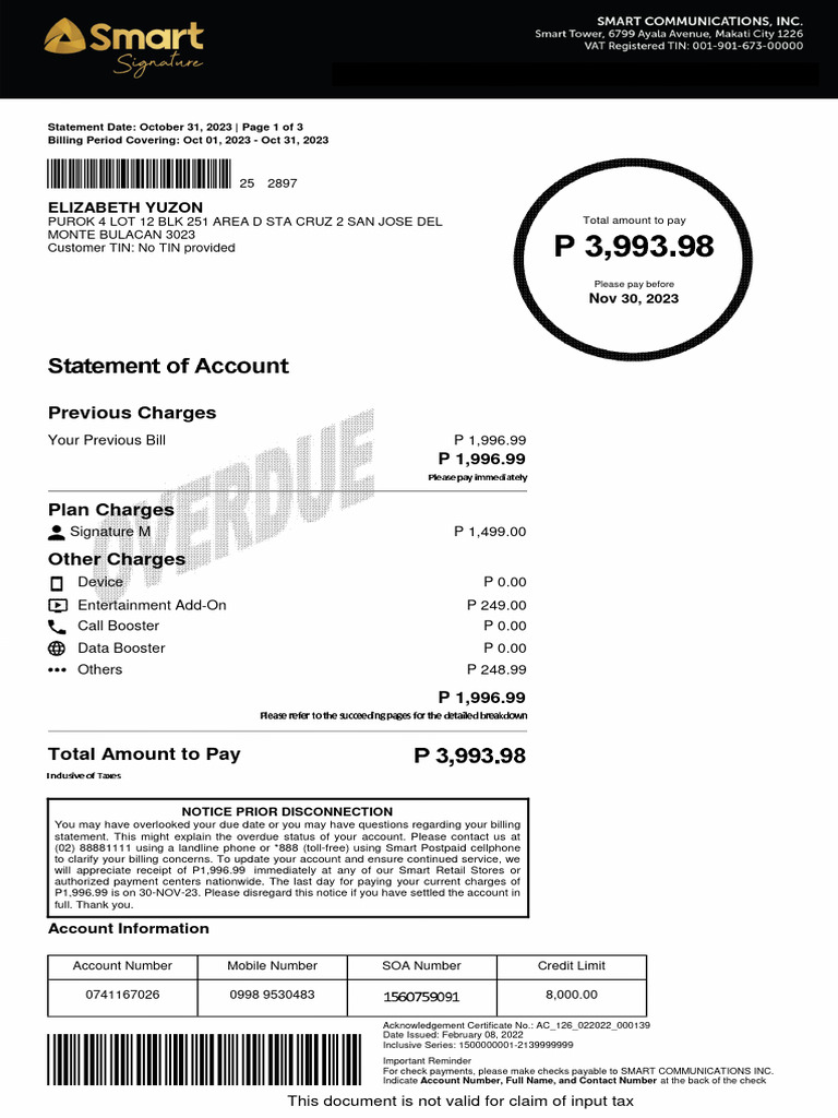 Estatement 1 | PDF | Receipt | Payments