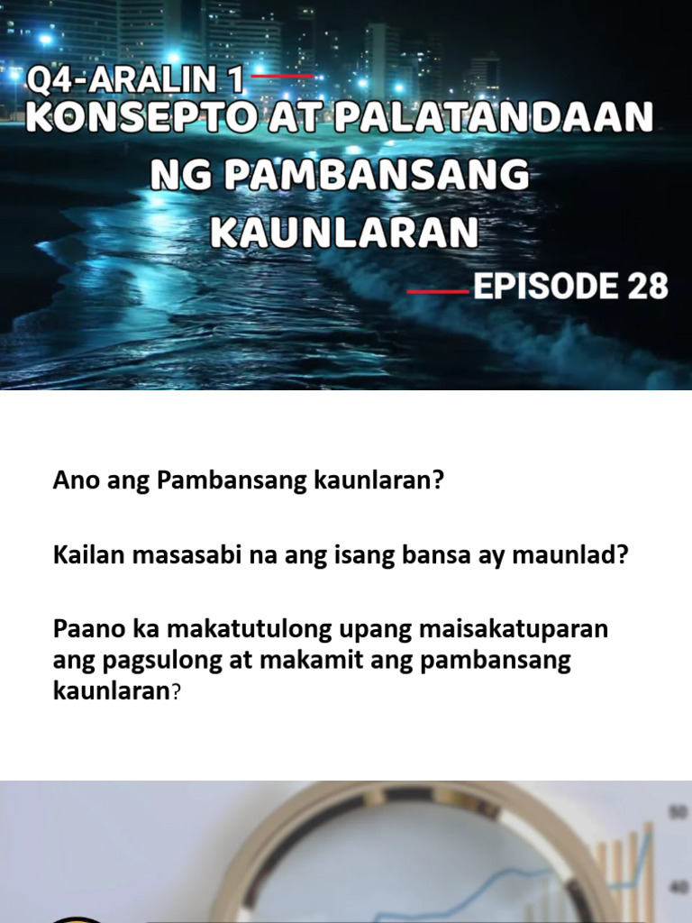 Konsepto at Palatandaan Ng Pambansang Kaunlaran | PDF