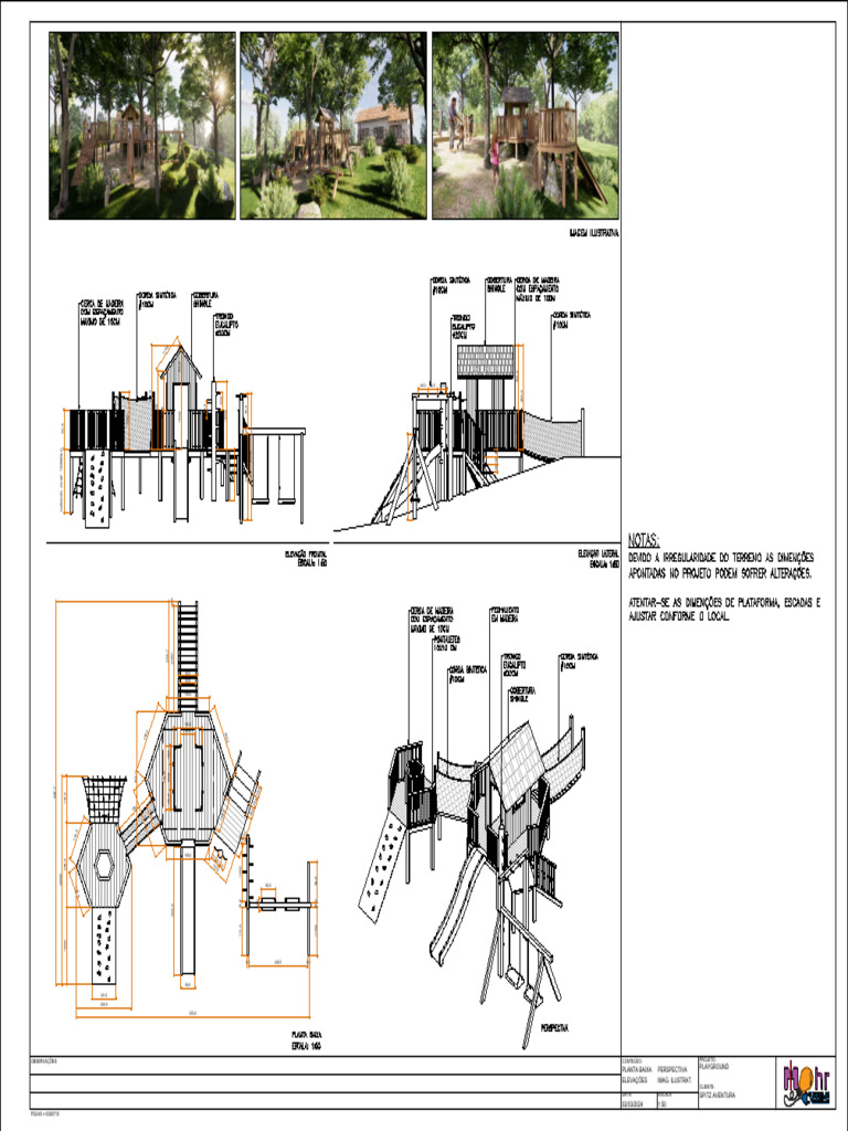 Projeto de Playground Infantil 1:50 | PDF