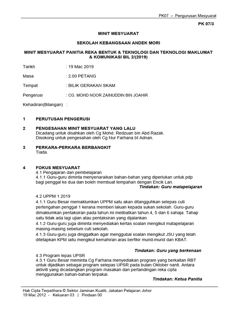 Minit 2 2019 | PDF