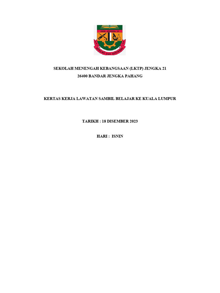 Lawatan KL 2024 | PDF