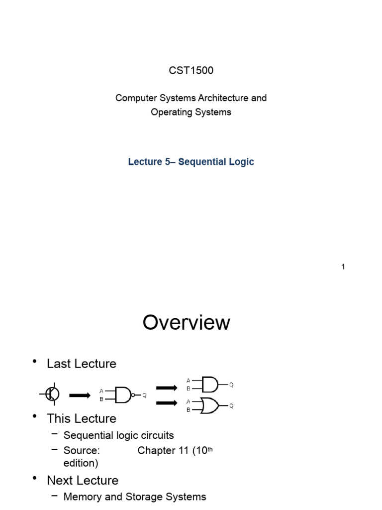 Lecture05 Sequential Logic | PDF | Electronic Design | Electronic Engineering