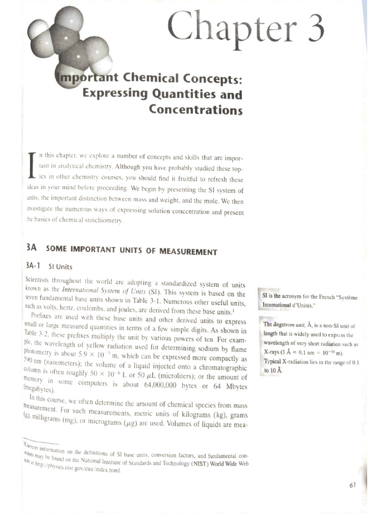 Ana Chem Chapter 3 | PDF