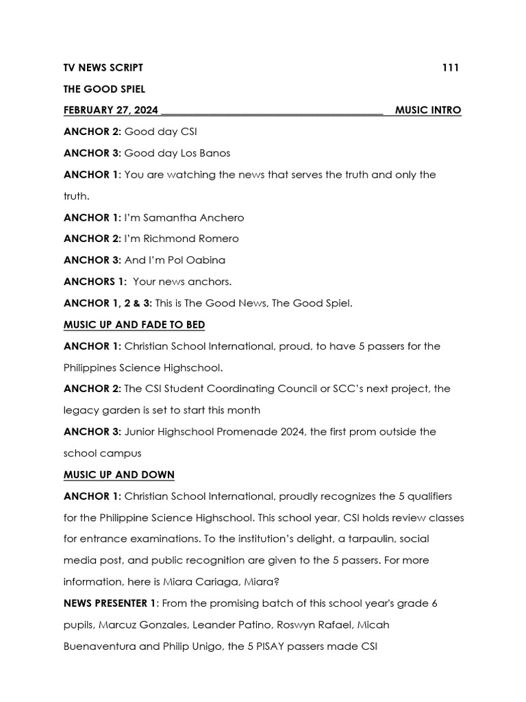 TV Broad - Group4 | PDF | Schools