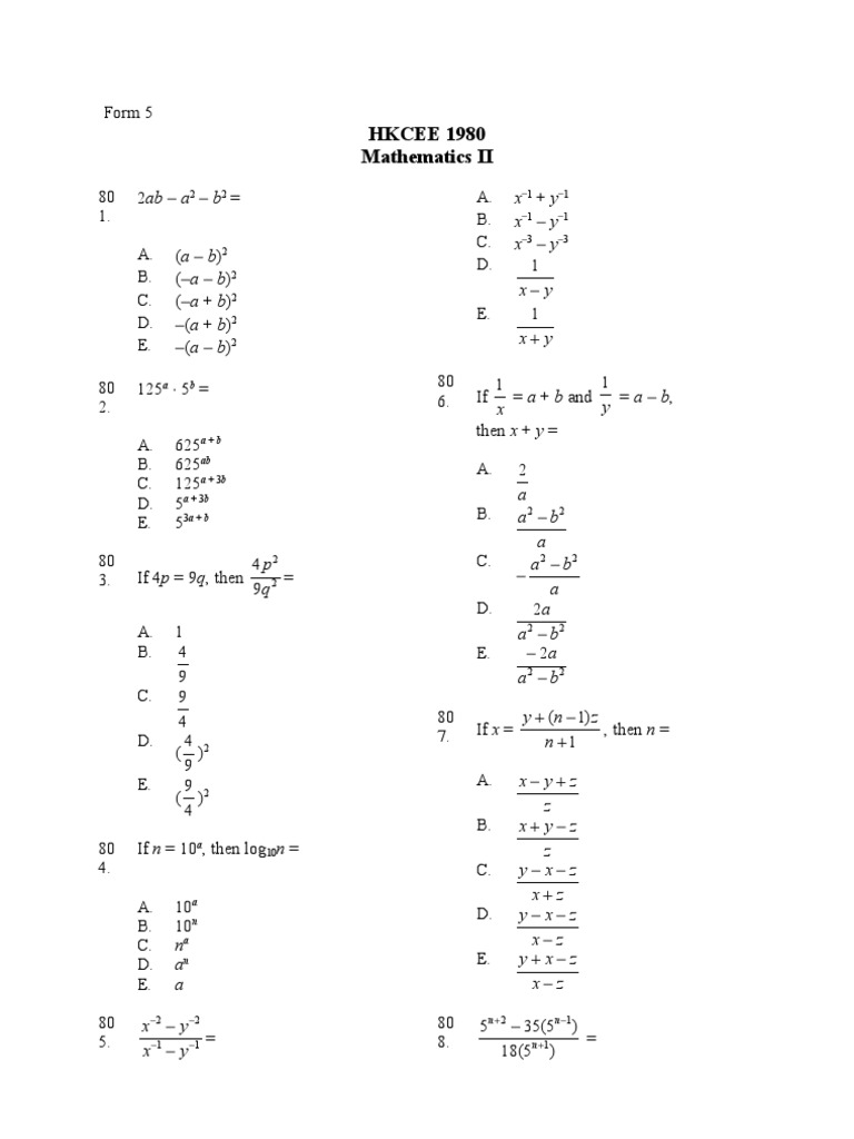Mathematics 1980 Paper 2 | PDF | Euclidean Geometry | Geometry